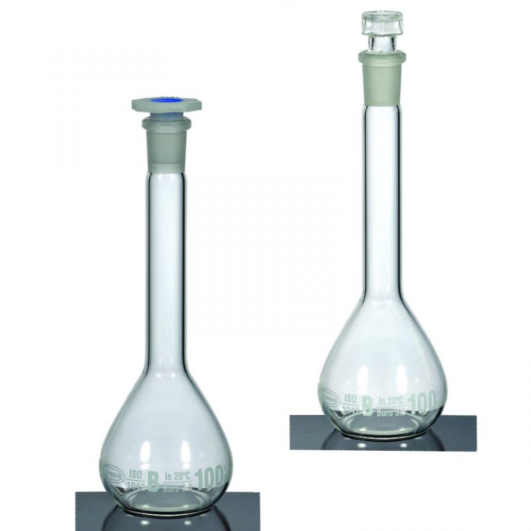 Kolba miarowa klasa B z korkiem PP – E-laboratorium Chemo-Lab